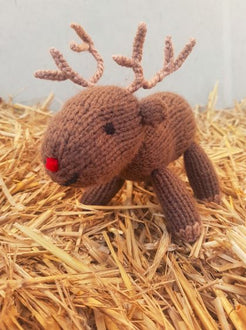 Standing Reindeer Knitting Pattern PDF Download – Fitting in Knitting