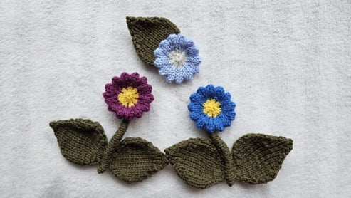 Flower Knitting Pattern PDF Download – Fitting in Knitting