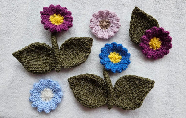 Flower Knitting Pattern PDF Download – Fitting in Knitting