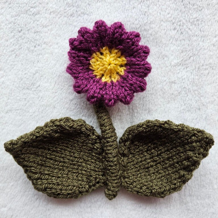 Flower Knitting Pattern PDF Download – Fitting in Knitting