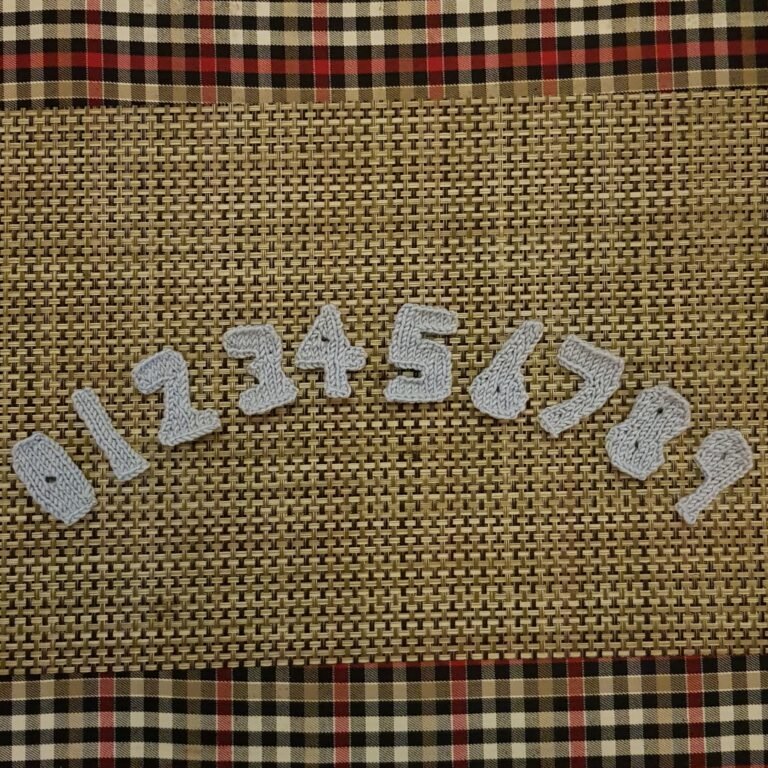 Numbers Knitting Pattern PDF Download – Fitting in Knitting